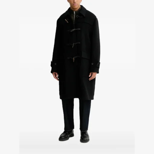 Get Black Toggle-Buttons Montly Coat - Nova Jacket